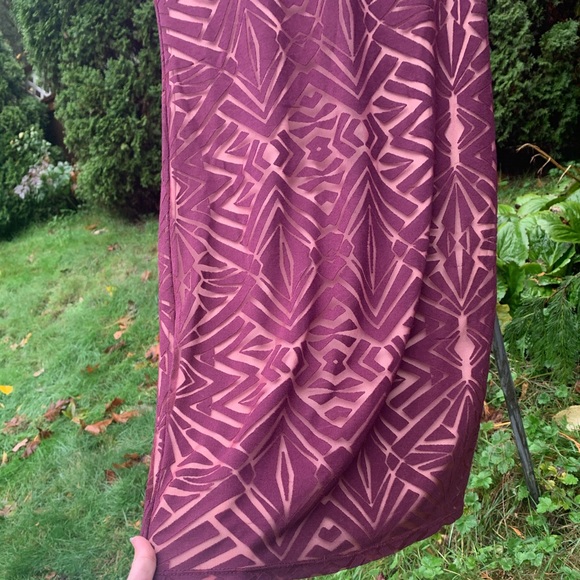 Kelly Renee | Dresses | Burgundy Maroon Midi Dress Kelly Renee Modest ...